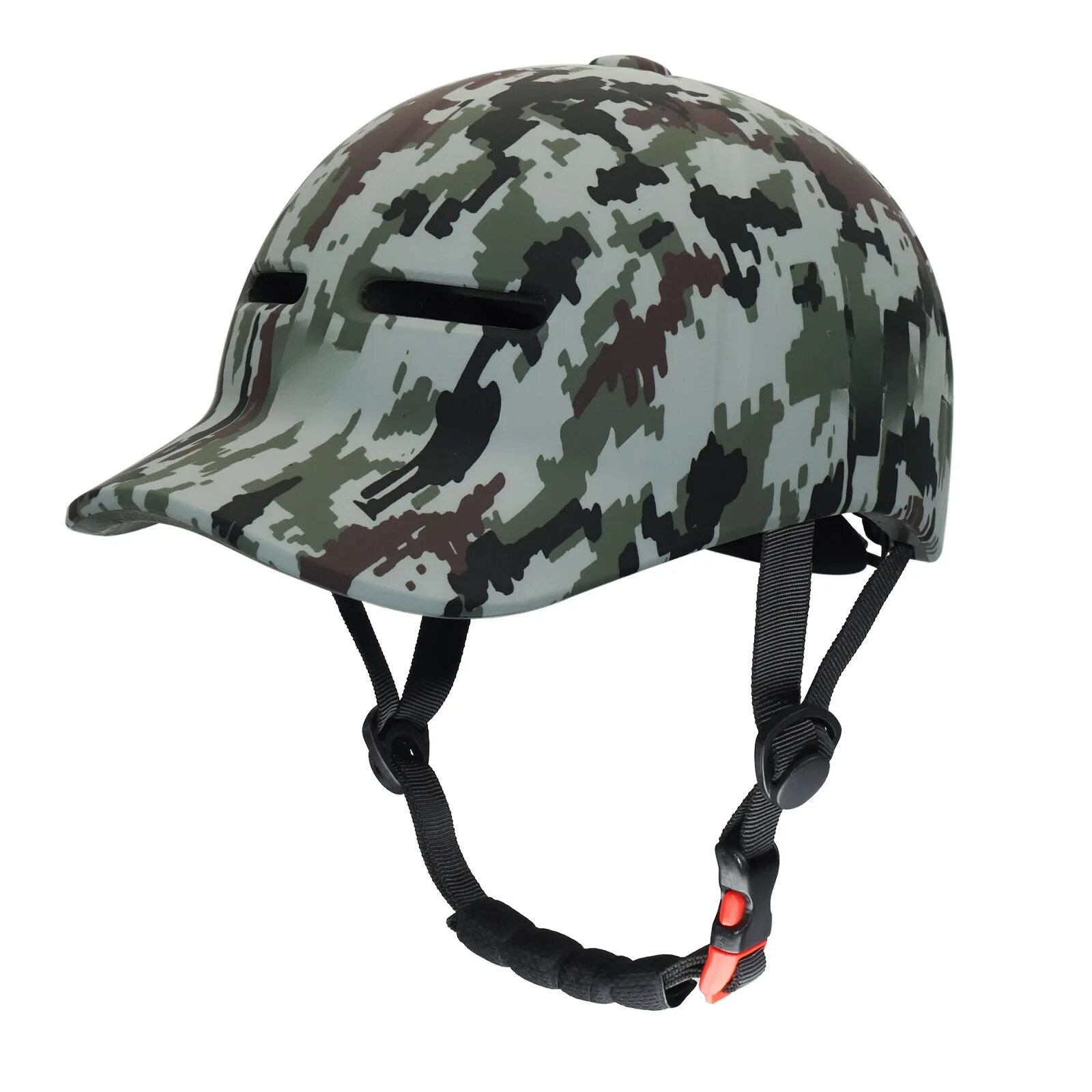 Велосипедный шлем Moto Style для взрослых Л, Зеленый, Camouflage