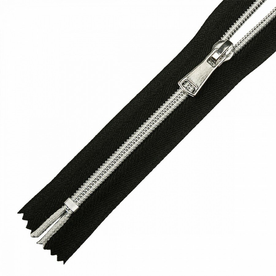 Молния MaxZipper спираль N5 декор. н/р 18см цв. F322/СЕР черный