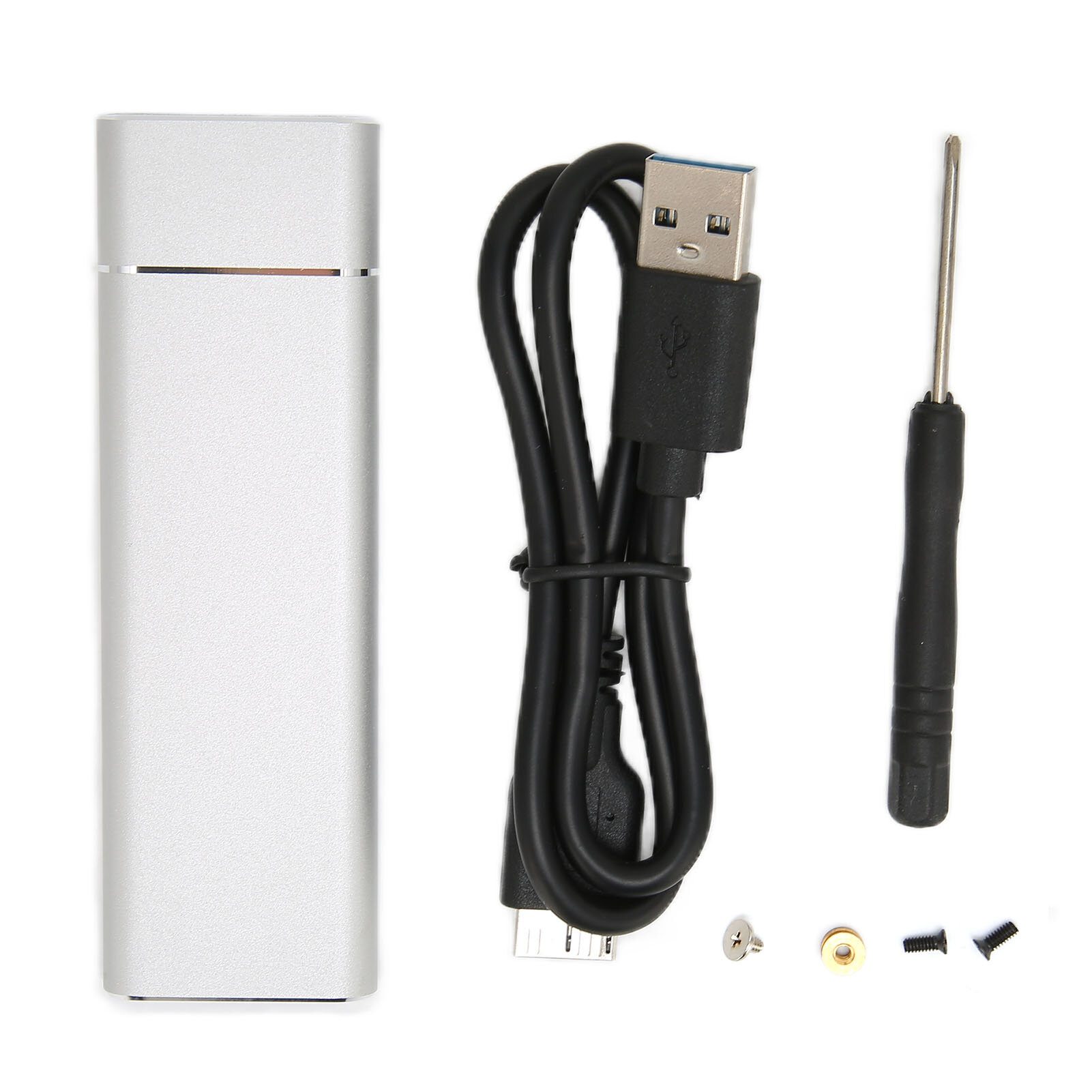 Корпус для жесткого диска M.2 NGFF на USB 3.0, высокоскоростной, 5 Гбит/с, портативный, стабильный SSD для ОС Windows, цвет XGrey (диск не входит в комплект).