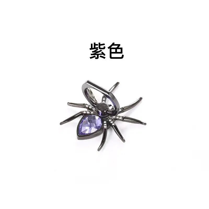 Универсальный металлический держатель для мобильного телефона с бриллиантами и пауком, вращающаяся на 360° подставка для iPhone Sumsang Huawei Xiaomi