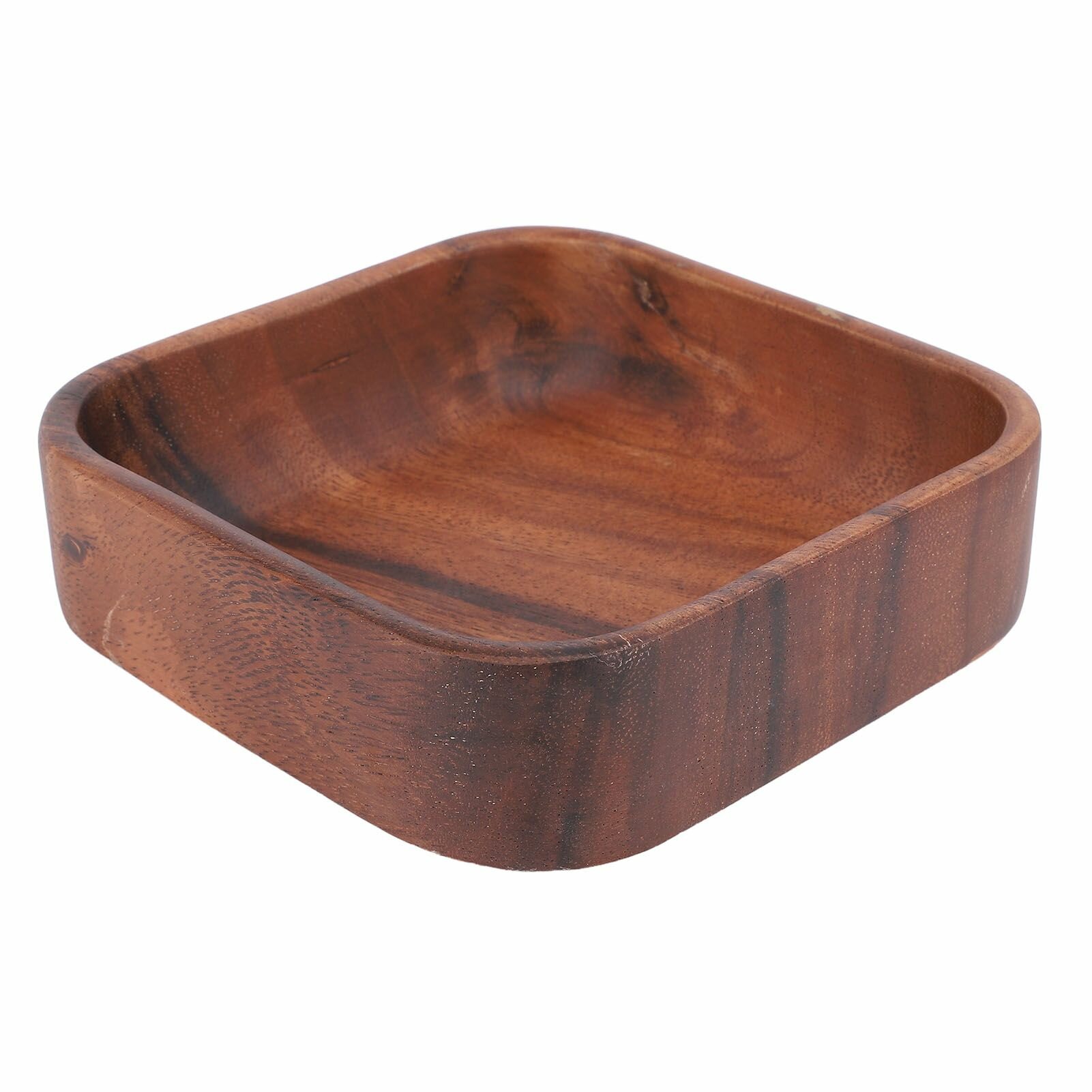 Квадратный деревянный поднос для фруктов в китайском стиле, сервировочная тарелка из цельного дерева для чая, закусок, десертов, для домашнего использования, прочный и элегантный дизайн