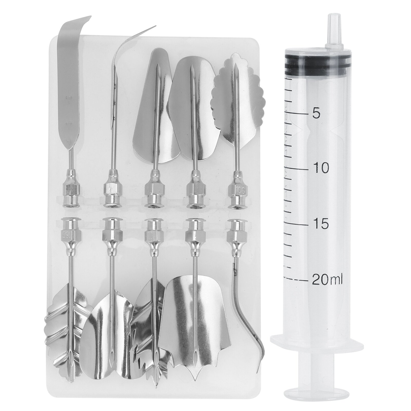 Cake Syringe Nozzles Mold Pudding Decorating Icing Piping Cream Tool Set