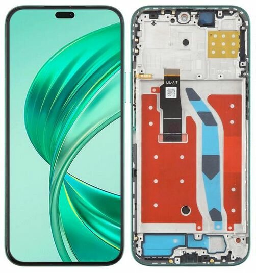 Дисплей Huawei Honor X8b (LLY-LX1) в рамке (зеленый) премиум AMOLED