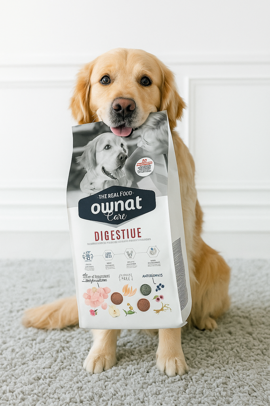 Ownat Adult Care Digestive Сухой корм для собак всех пород с чувствительным пищеварением, 3 кг