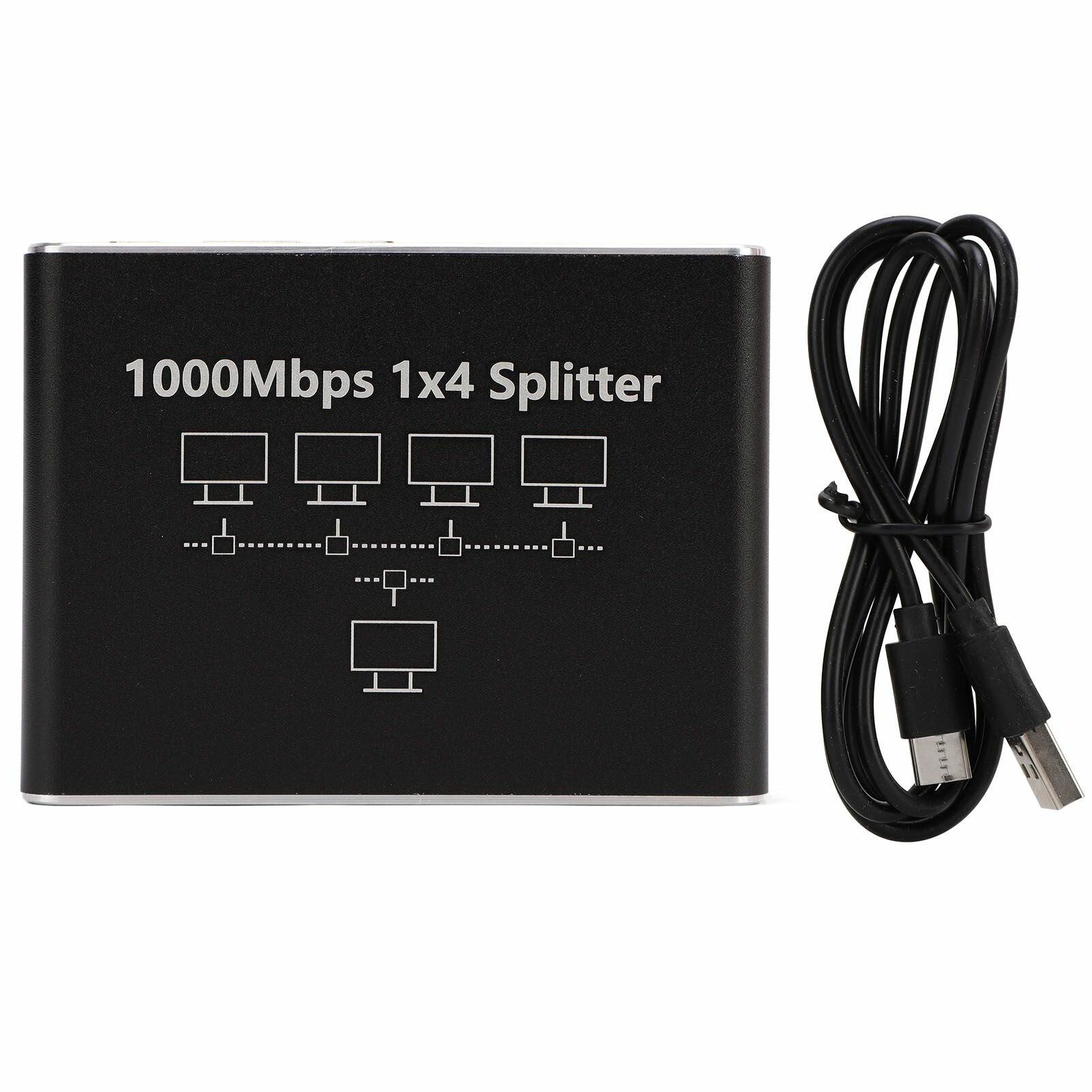 Разветвитель Ethernet 1-to-4, Gigabit, LAN-коммутатор