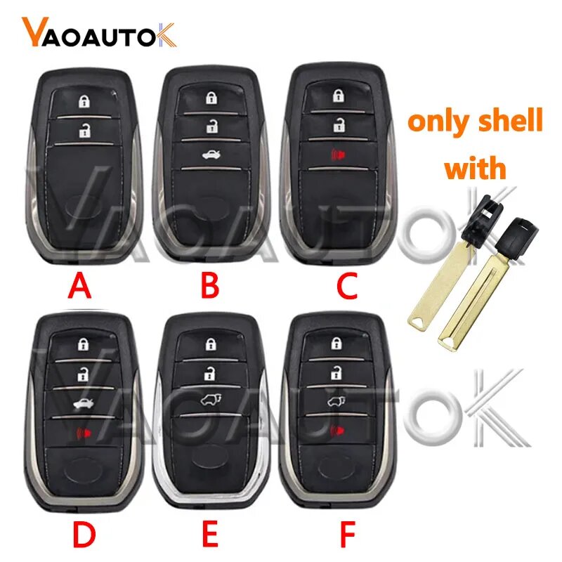 Корпус ключа для Toyota/Lexus Hilux/Land Cruiser/Corolla/RAV4, смарт-брелок, чехол для ключа 0010 0020 2110 VVDI PCB