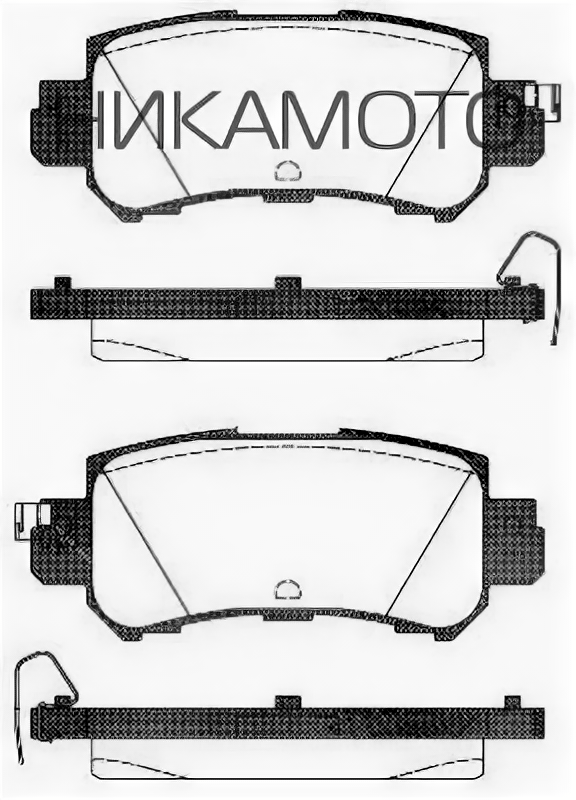 REMSA 150700 Колодки тормозные MAZDA CX-5 11- задн.