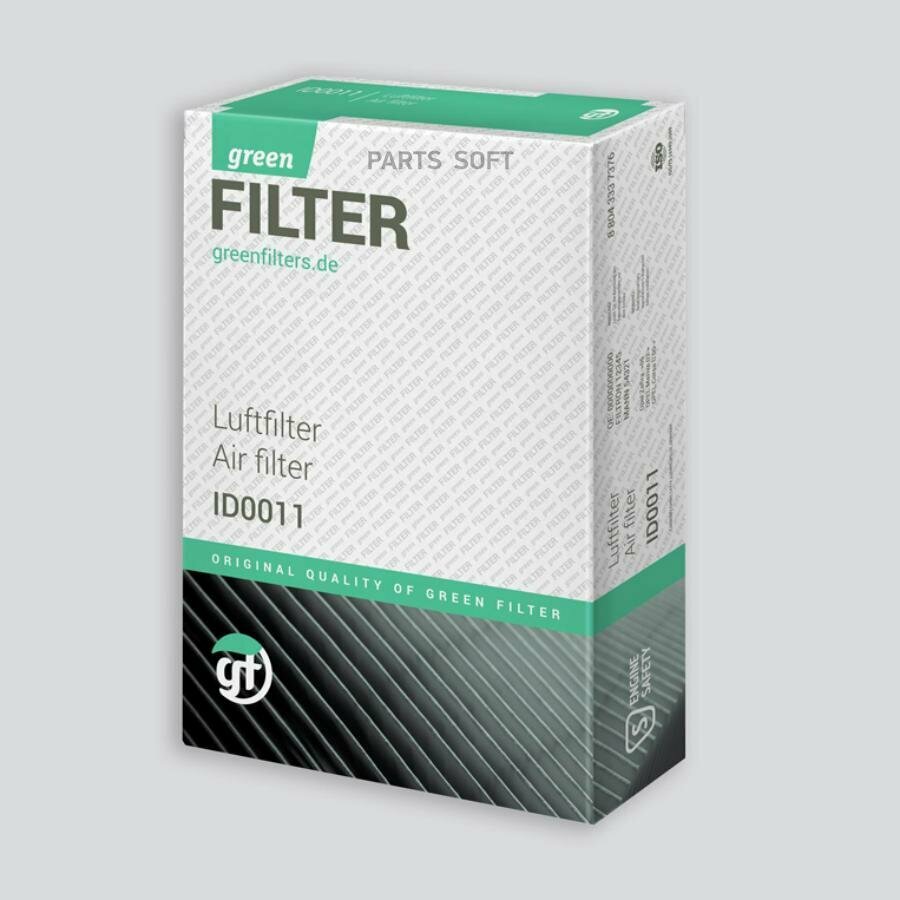 LF0256 GREENFILTER Фильтр воздушный MITSUBISHI Фильтр воздушный-> — фото 1