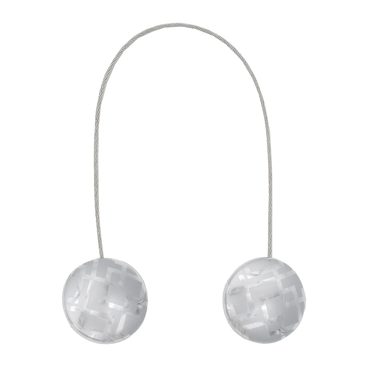 Подхват для штор магнитный, диаметр 4,5 см, длина троса 30 см, SmolTex (1П)