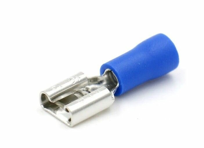 Наконечник плоский изолированный НПИ-М серии FDD2-250 (синий цвет),10шт