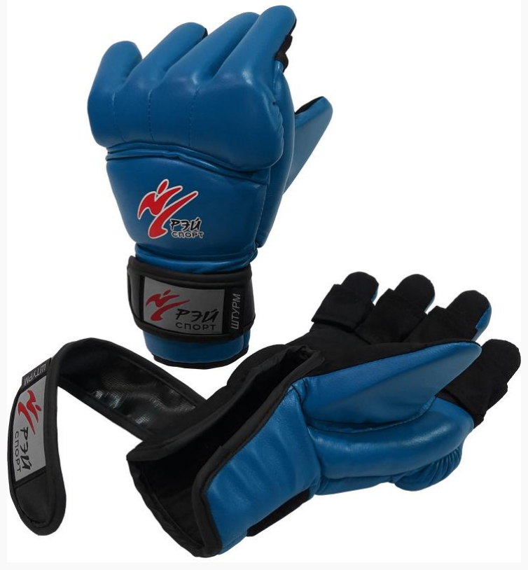 ЛБ43LИХ Перчатки-краги для АРБ штурм, искожа, р. L (цвет синий)