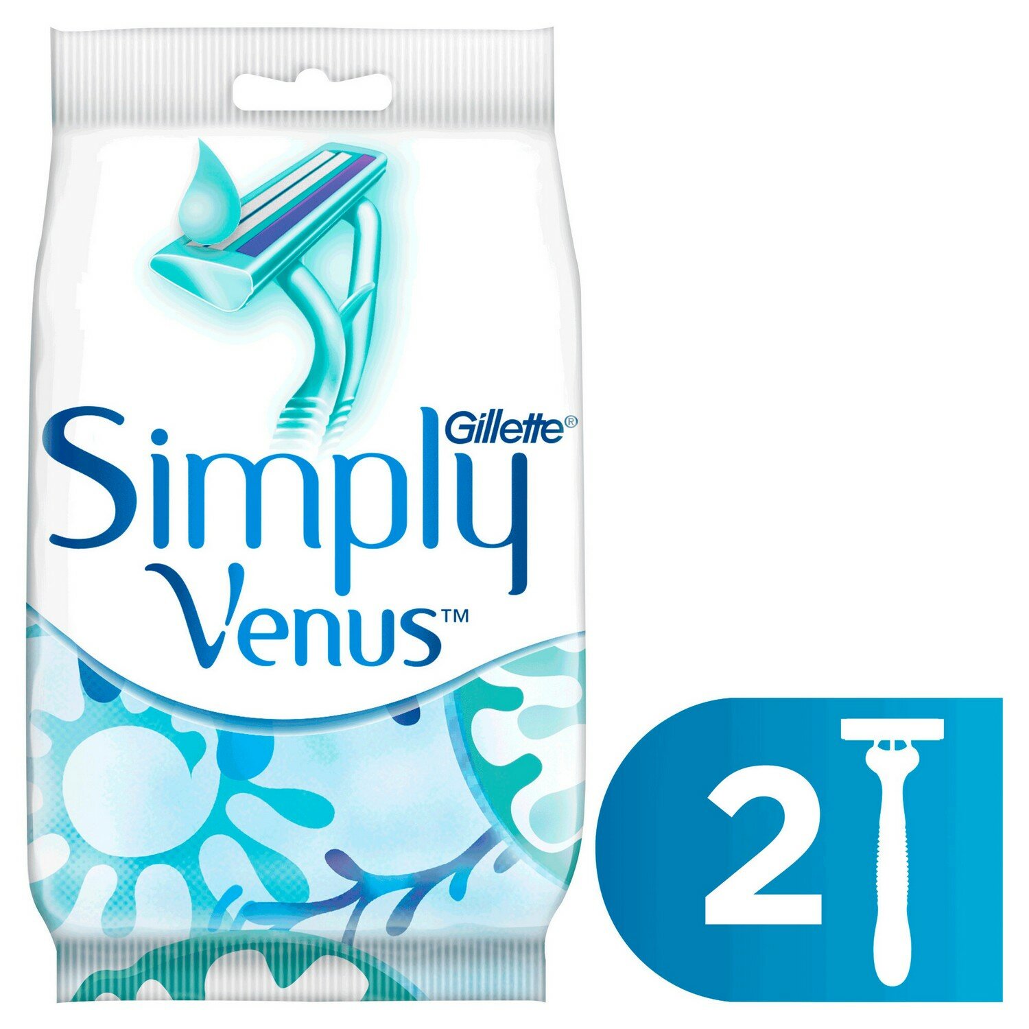 Gillette Одноразовая женская бритва Simply Venus 2 2 шт. - 1 шт