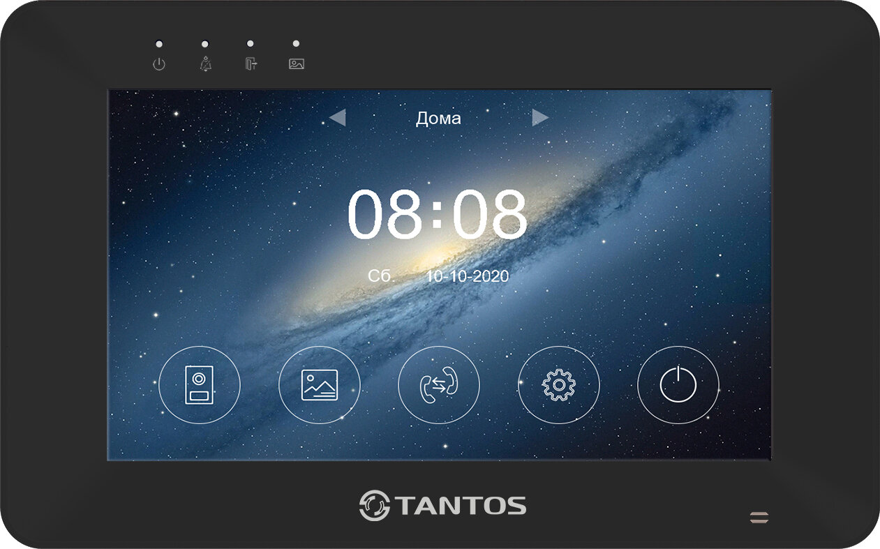 Видеодомофон Tantos Rocky HD Wi-Fi (Black), диагональ 7 дюймов, сенсорный экран