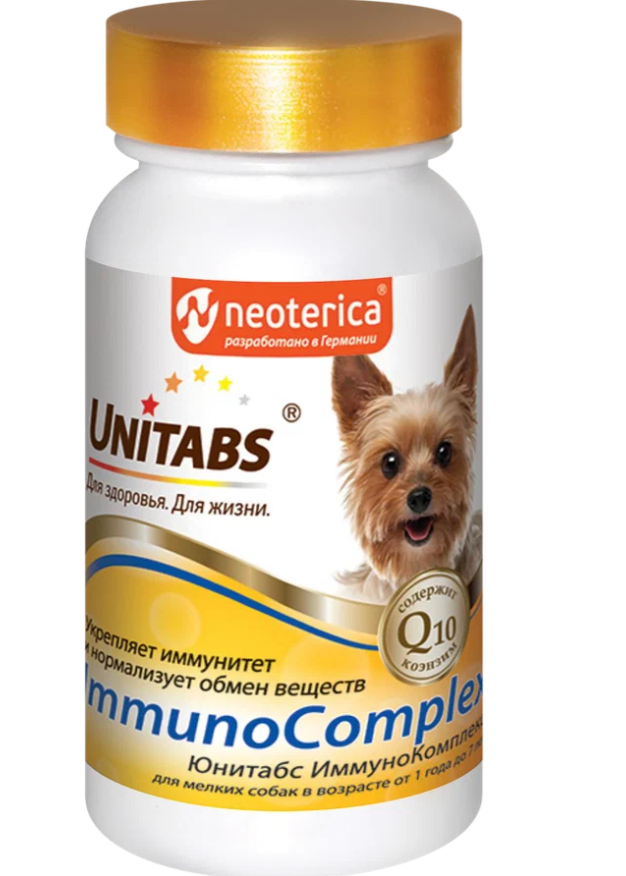 Добавка в корм Unitabs ImmunoComplex для мелких собак , 100 таб. х 1 уп.