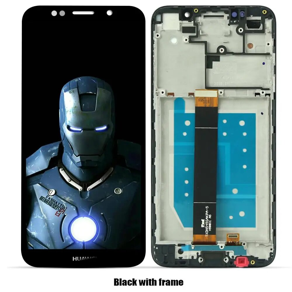ЖК-дисплей для Huawei Honor 7A с сенсорным экраном и дигитайзером в сборе, экран для телефона Huawei Honor 7S 5,45 дюйма с рамкой, оригинал Black with Frame