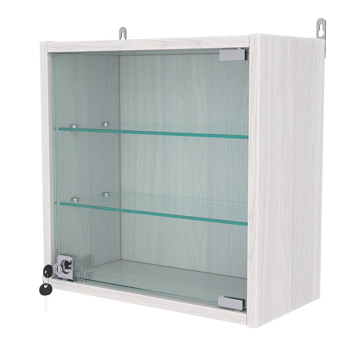 Витрина настенная "мини" 40*40*20, Ясень Анкор светлый - U31104