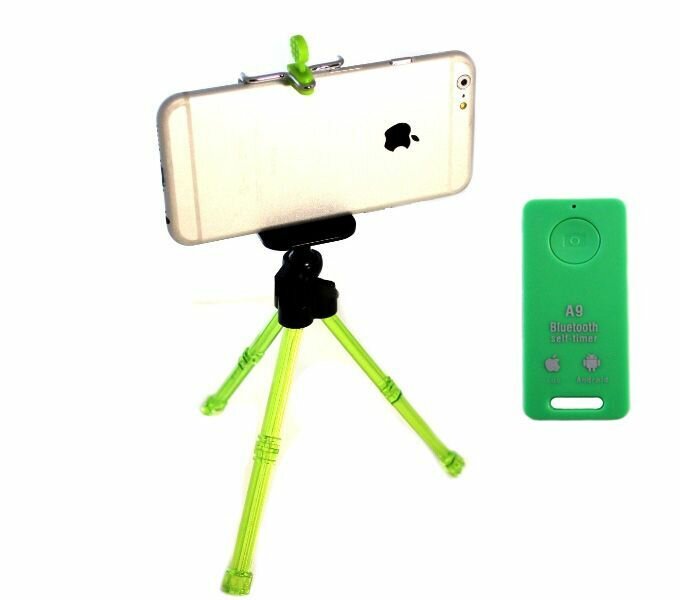 Настольный Monopod Bluetooth Remote Shutter Салатовый
