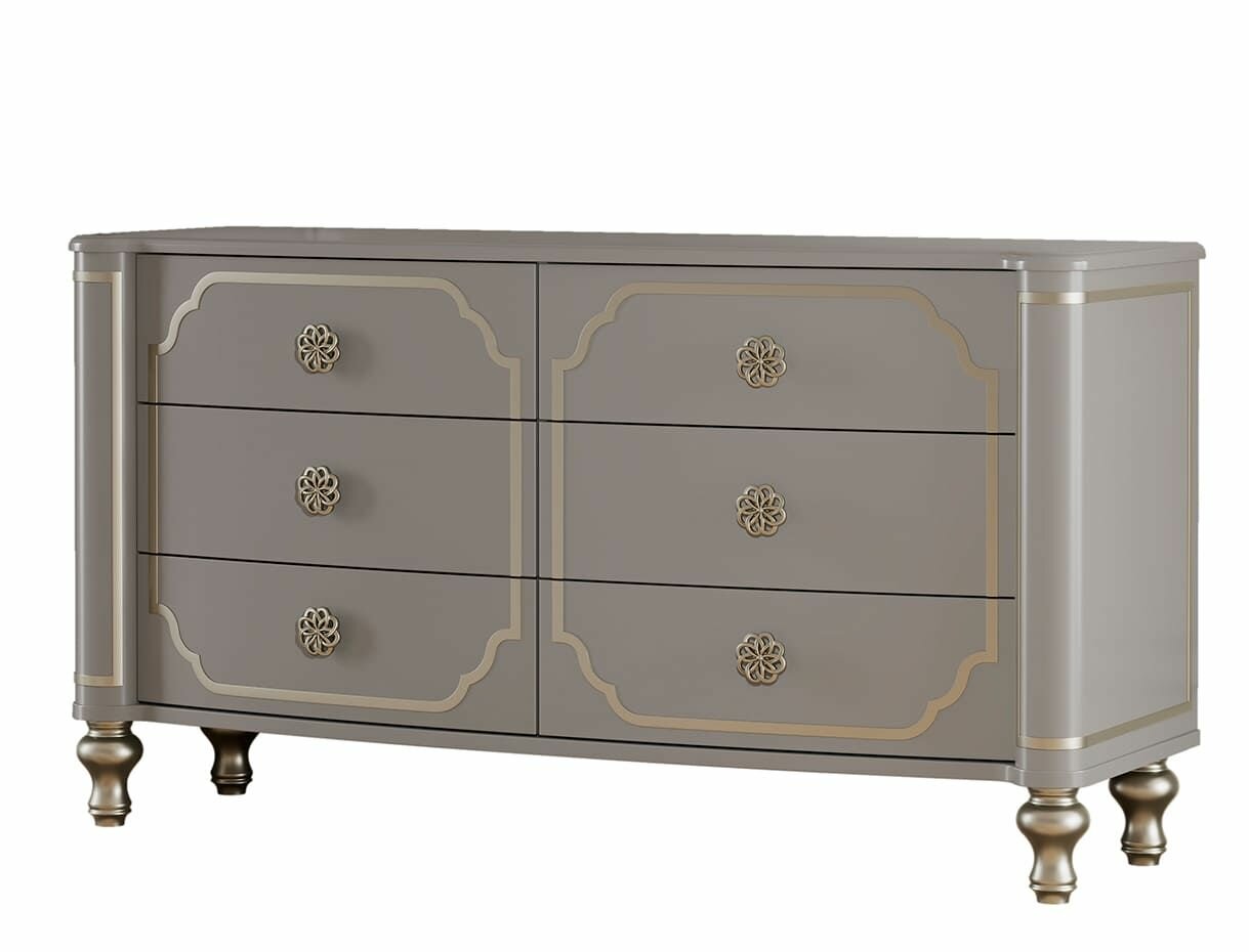 Комод Арида Мария платина серая