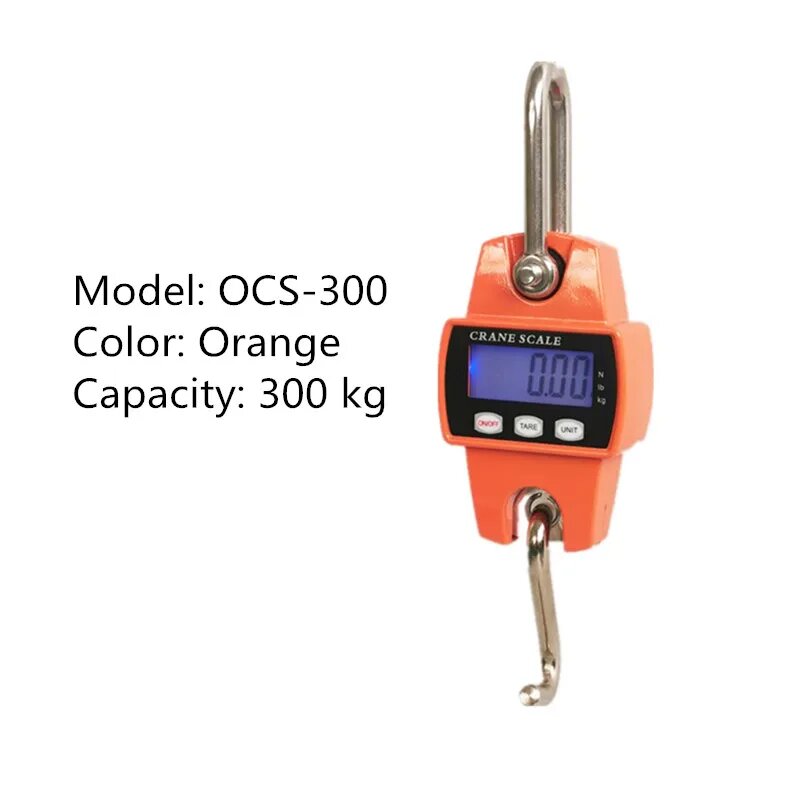 Весы крановые электронные OCS-300, 300 кг, оранжевые