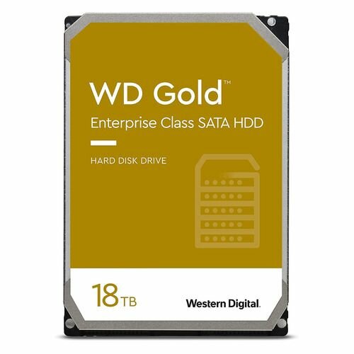 Жесткий диск WD Gold WD181KRYZ, 18ТБ, HDD, SATA III, 3.5"