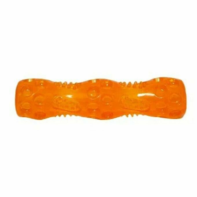 Игрушка для собак палочка с пищалкой желтая TPR 17,5 см