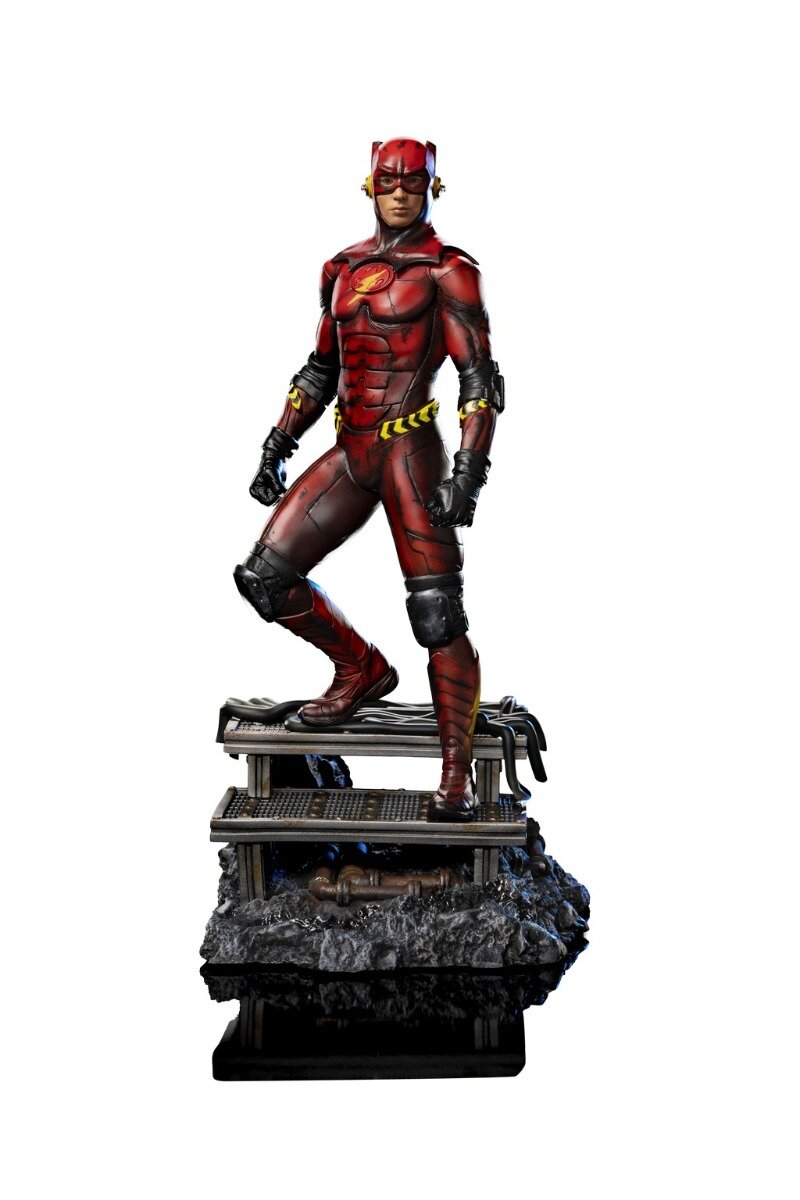 Коллекционная фигурка Iron studios 1/10 DC Comics: The Flash Movie - The Flash Alternate Version (Айрон Студиос ДС Комикс: Флэш - Альтернативный Флэш, 18 см)