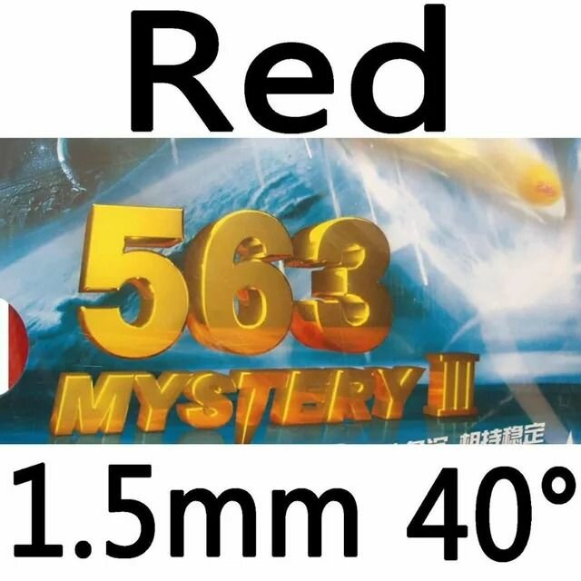Накдадка 729 Friendship Ritc 563 Mystery lll (1.5 40град) шипы красная для настольного тенниса