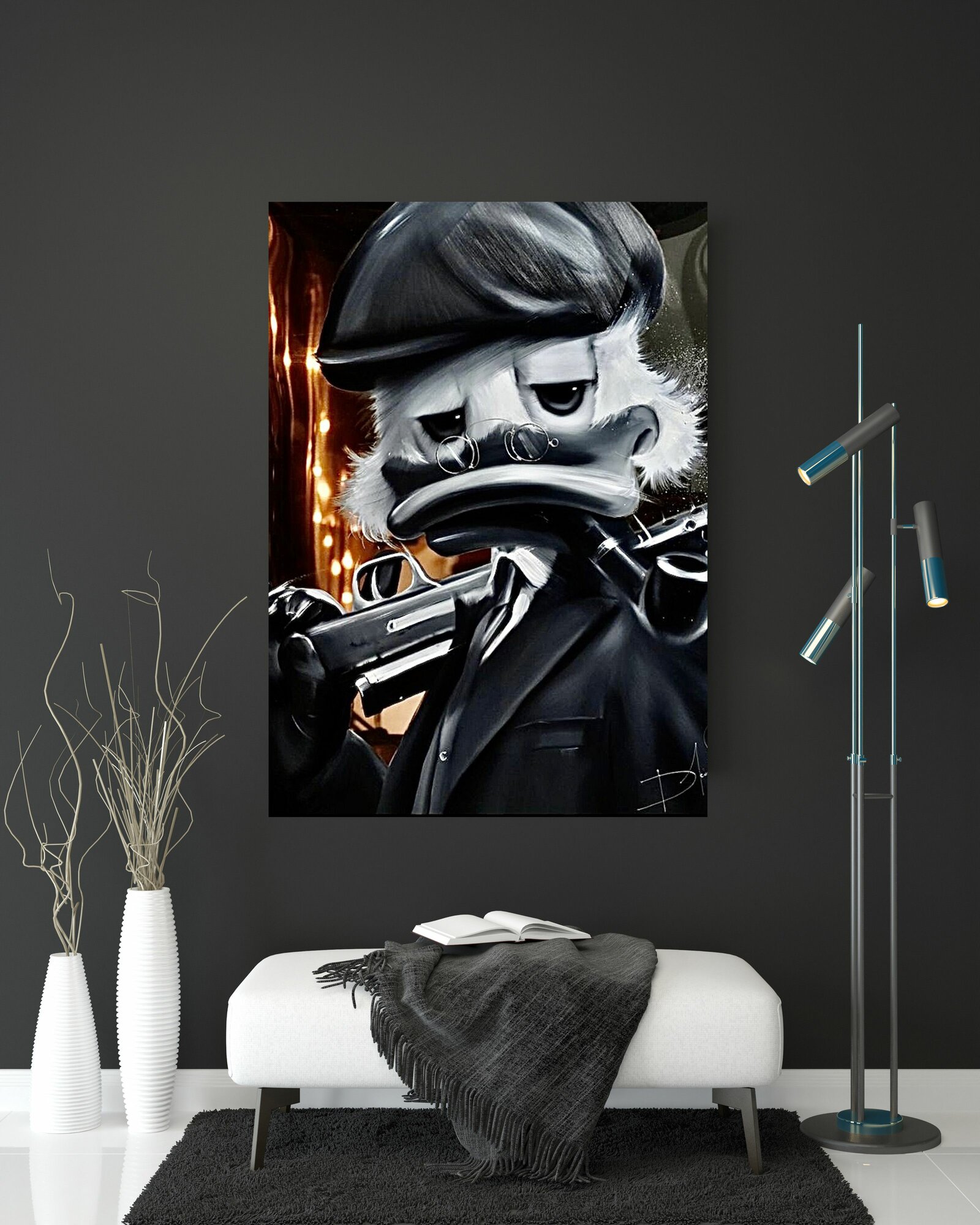 Картина 40х60 см "Интерьерная картина на холсте Скрудж Макдак" от студии Leyla art