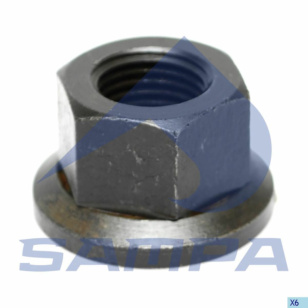 Гaйкa колесная 7/8"x11BSF H 27 SW33 Scania 041.006 SAMPA