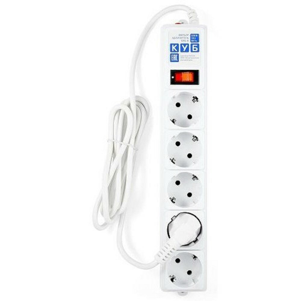 Сетевой фильтр PowerCube SPG-B-0,5М-WHITE