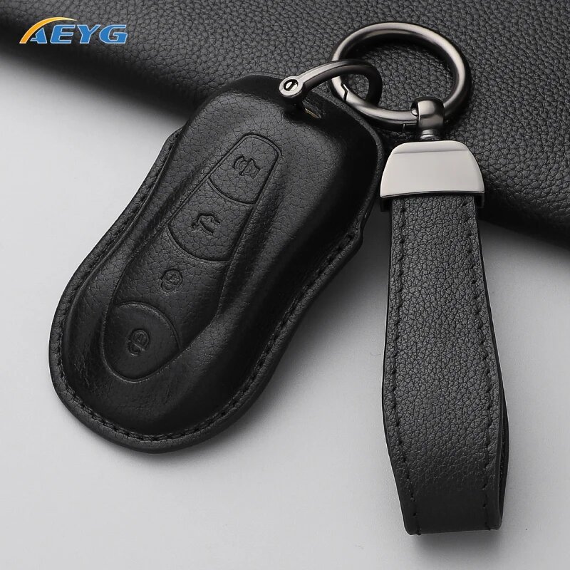 Кожаный чехол Geely для автомобильного ключа, оболочка для телефона, аксессуары для внедорожника Boyue Tugella Azkarra FY11 Emgrand GS X6 EC7 black Set3