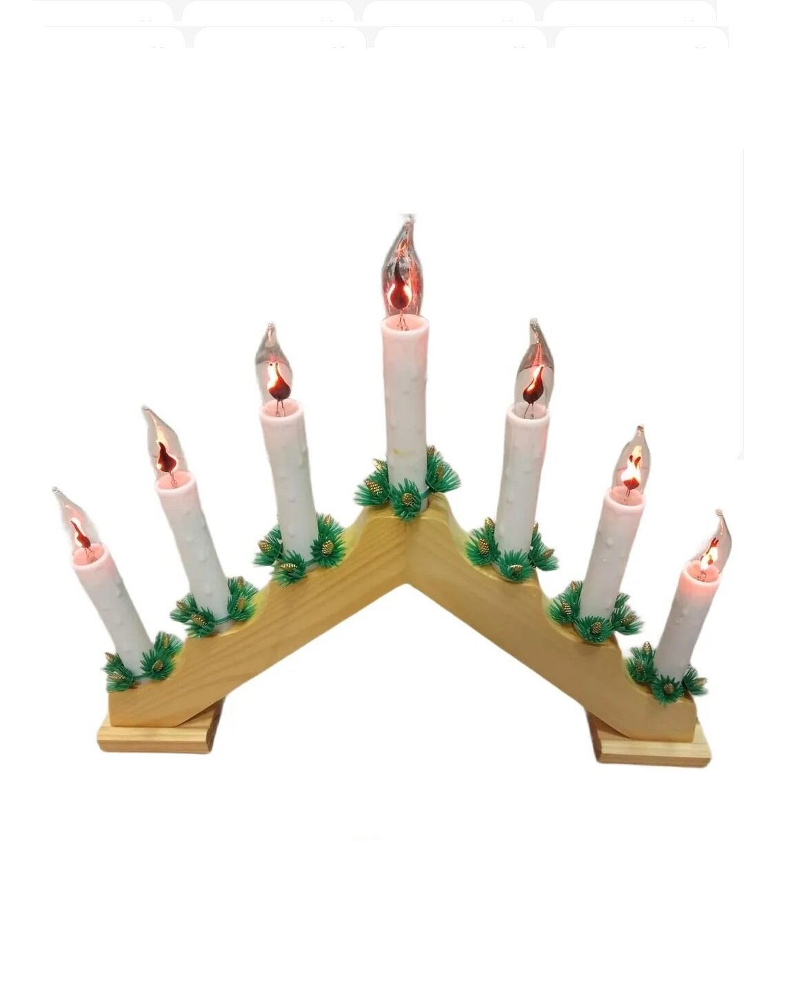 Лампа накаливания для рождественской горки с эффектом пламени 3 шт