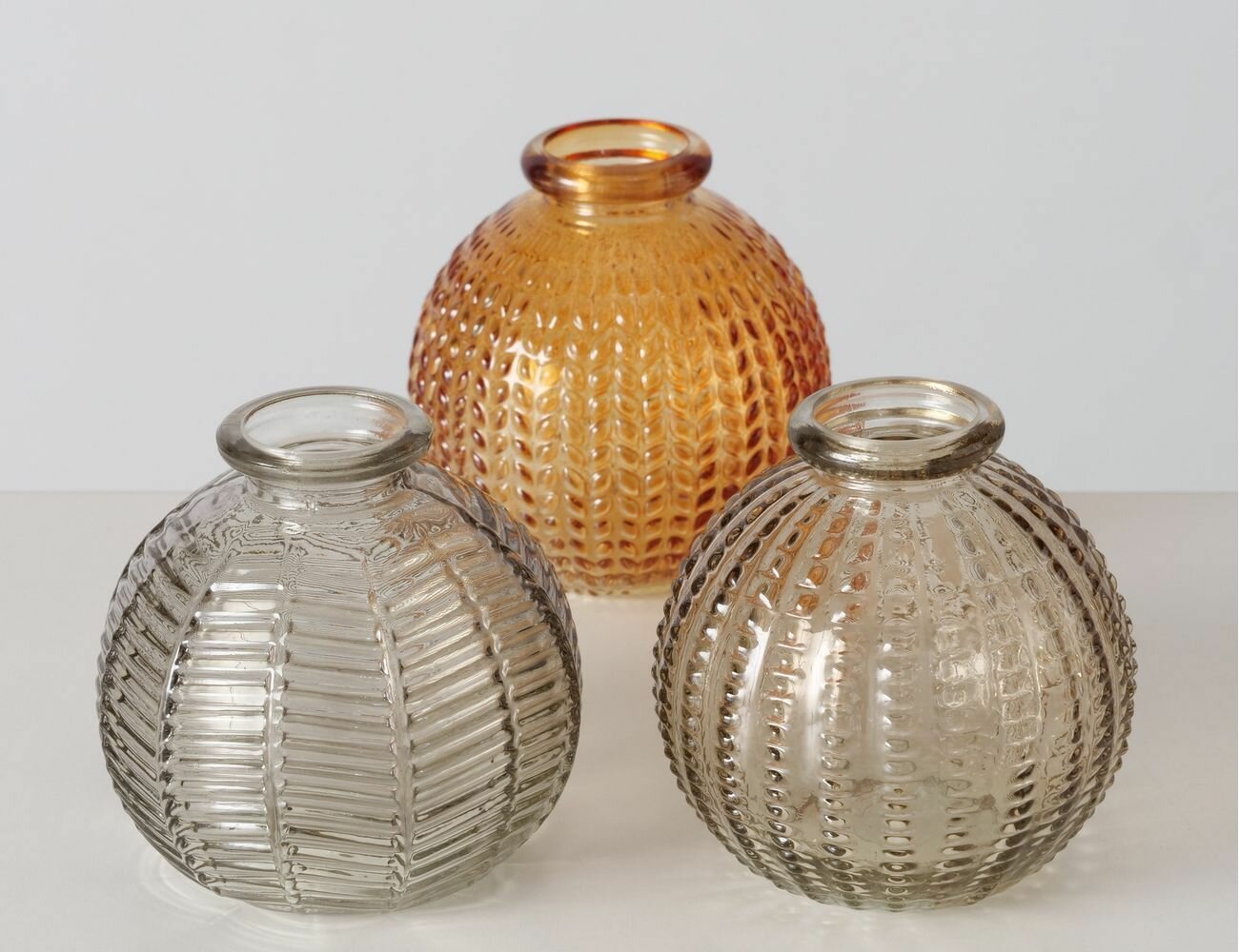 Набор декоративных ваз алгеро, стекло, 8 см, 3 шт, Boltze 2050254