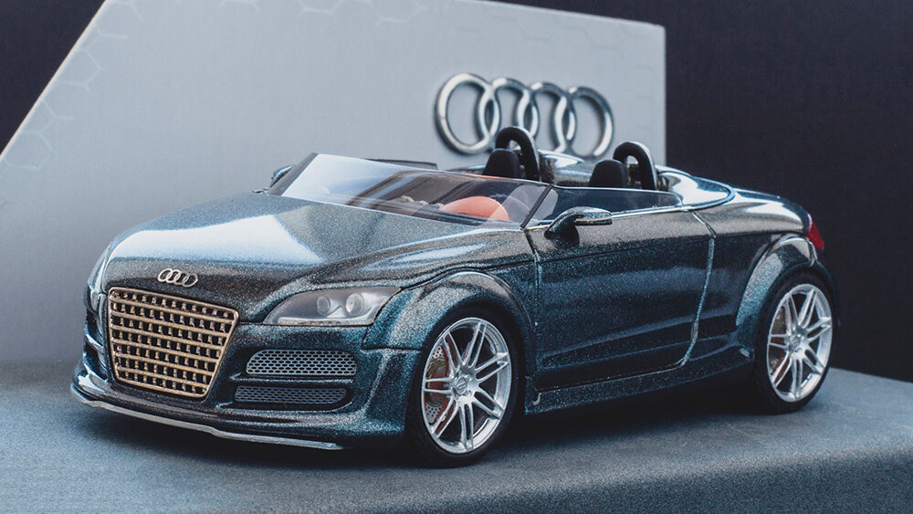 Модель коллекционная LOOKSMART Audi tt club sport 2007 grey metallic