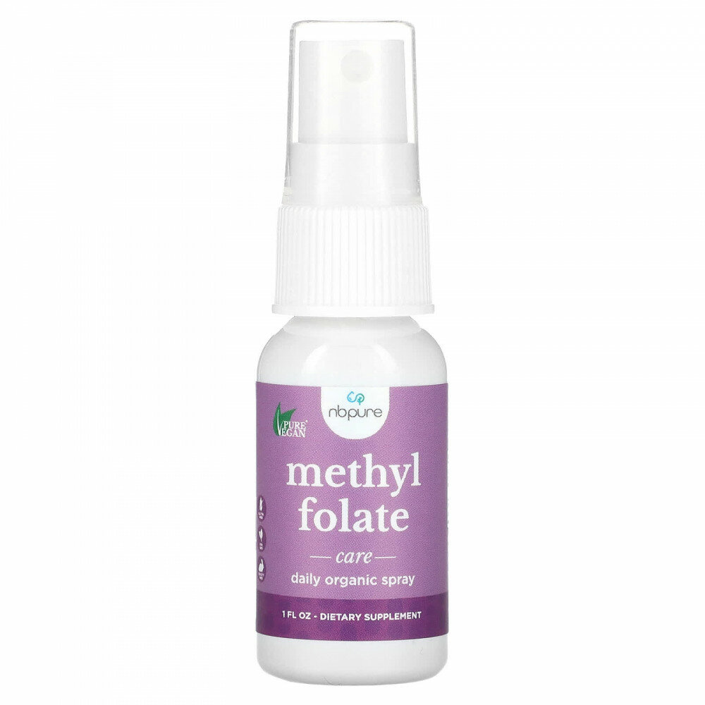 NB Pure, метилфолат в спрее, 30 мл (1 жидк. унция)