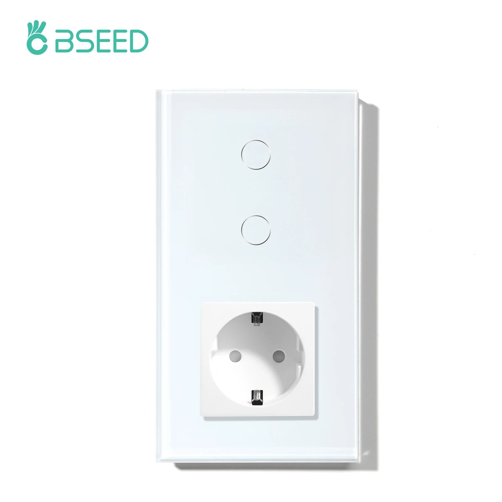 BSEED Touch Switches Plus Normal Socket 2Gang Socket