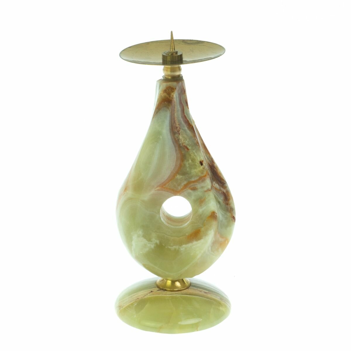 Подсвечник из оникса 5х5х11 см (2х5) 128827