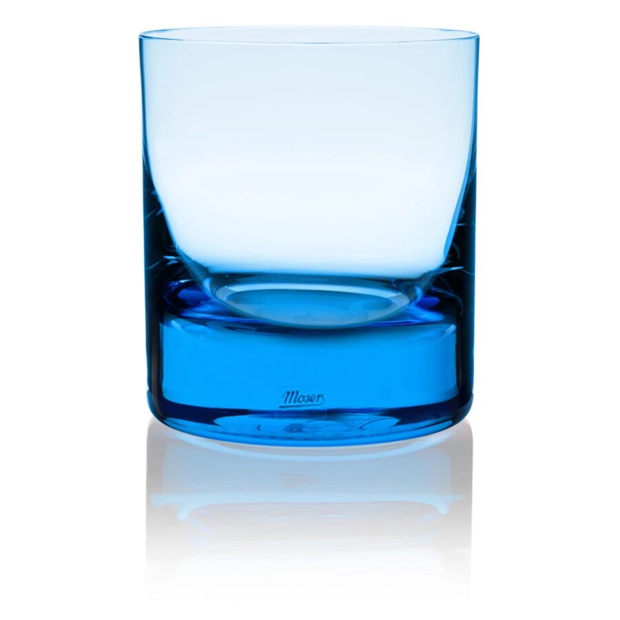 Стакан для виски Moser Виски сет 370 мл, аквамарин