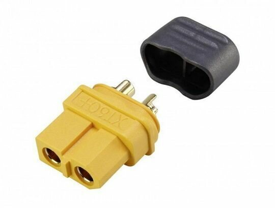 Позолоченный разъем 3.5мм в пластиковом корпусе XT60H мама XT60H-F