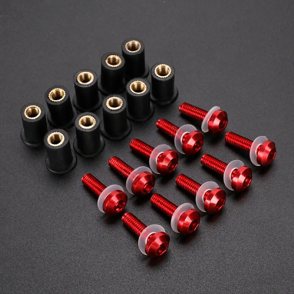 2024 для BMW F650GS F800GS F800R R1200R R1200GS S1000R S1000XR K1300R R nine T Scrambler 5 мм 10 шт. болты для дефлекторов лобового стекла