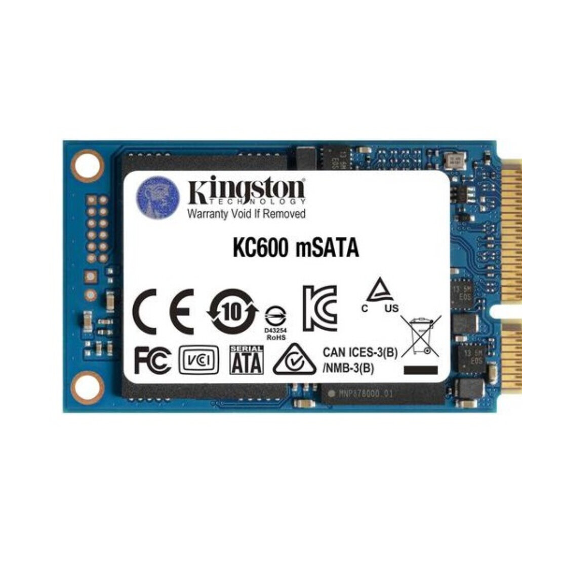 SSD-накопитель Kingston SKC600MS, 256GB, форм-фактор 2.5", синий