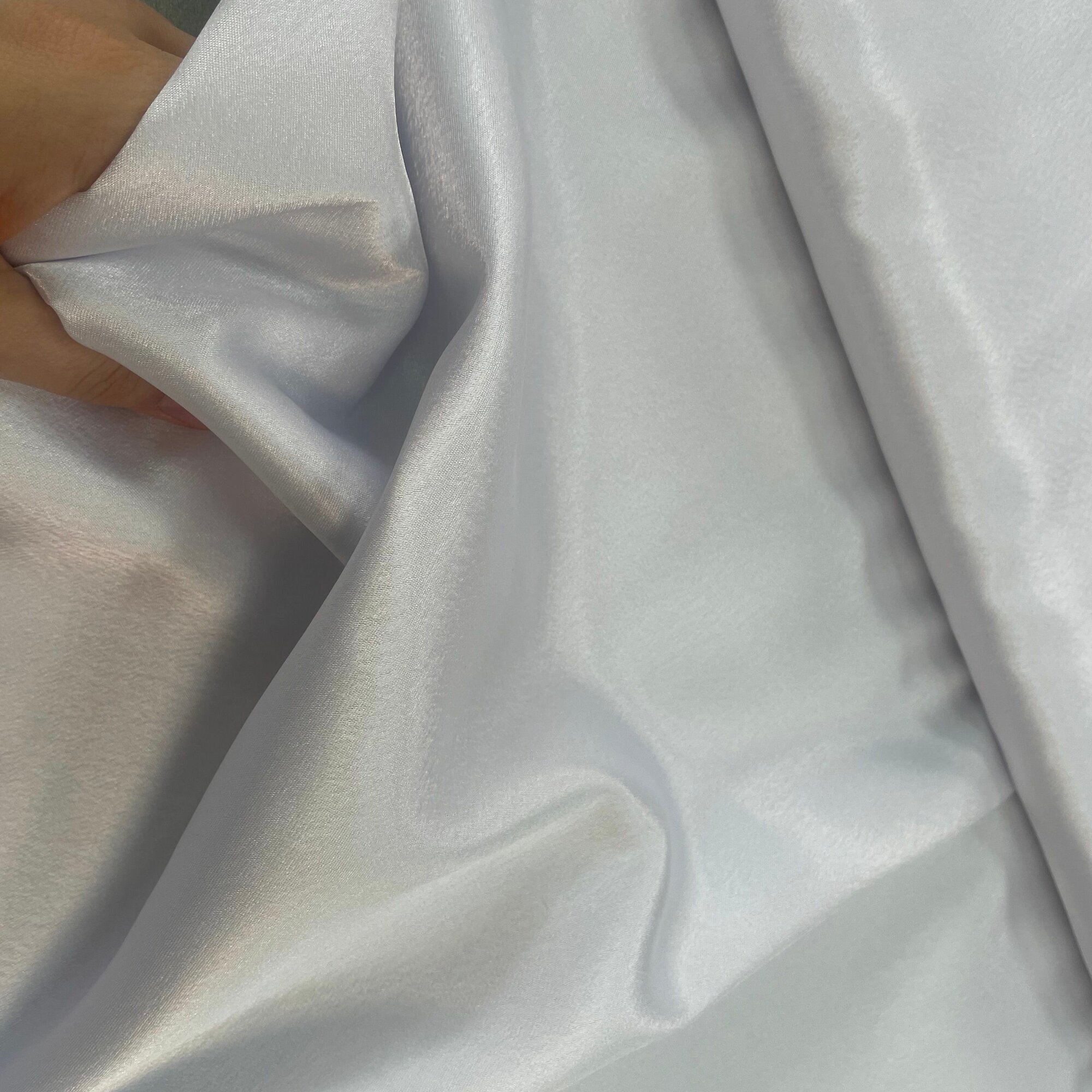 Атлас, Креп-сатин белый, п/э-100%, 100 х150 см.