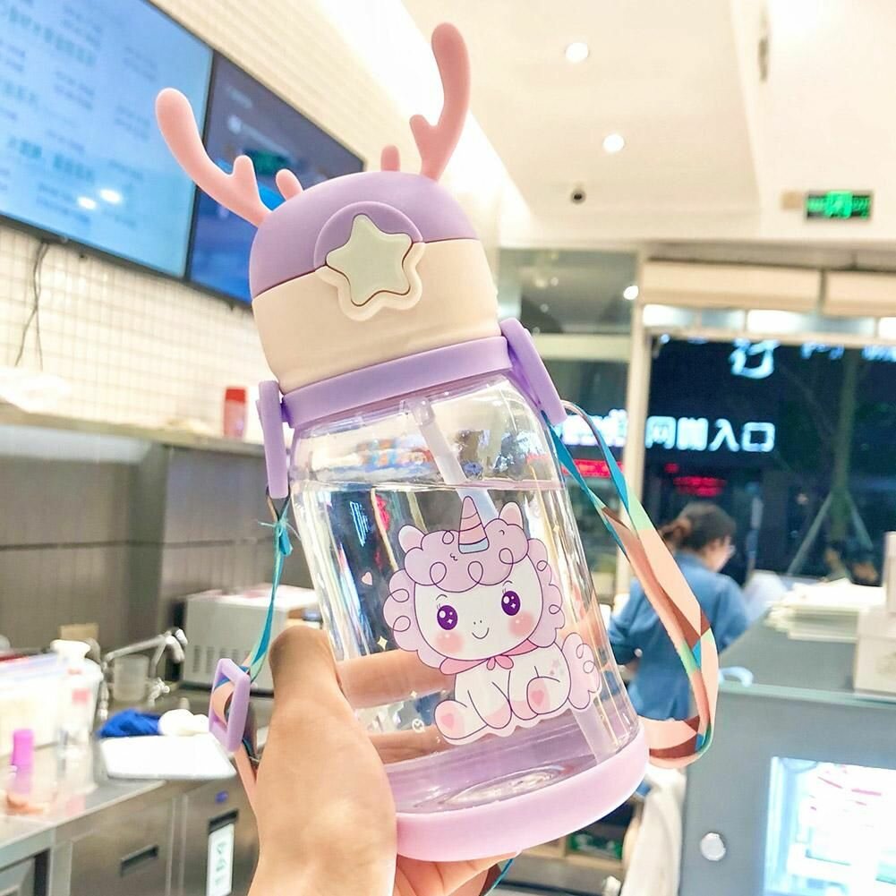 Детский поильник-непроливайка, Студенческая чашка-непроливайка с ремешком