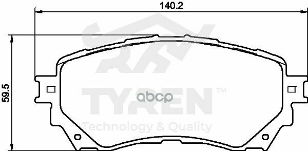 Колодки тормозные дисковые, передние Mazda 6 III (GJ) 12> TYREN арт. TYR1214931