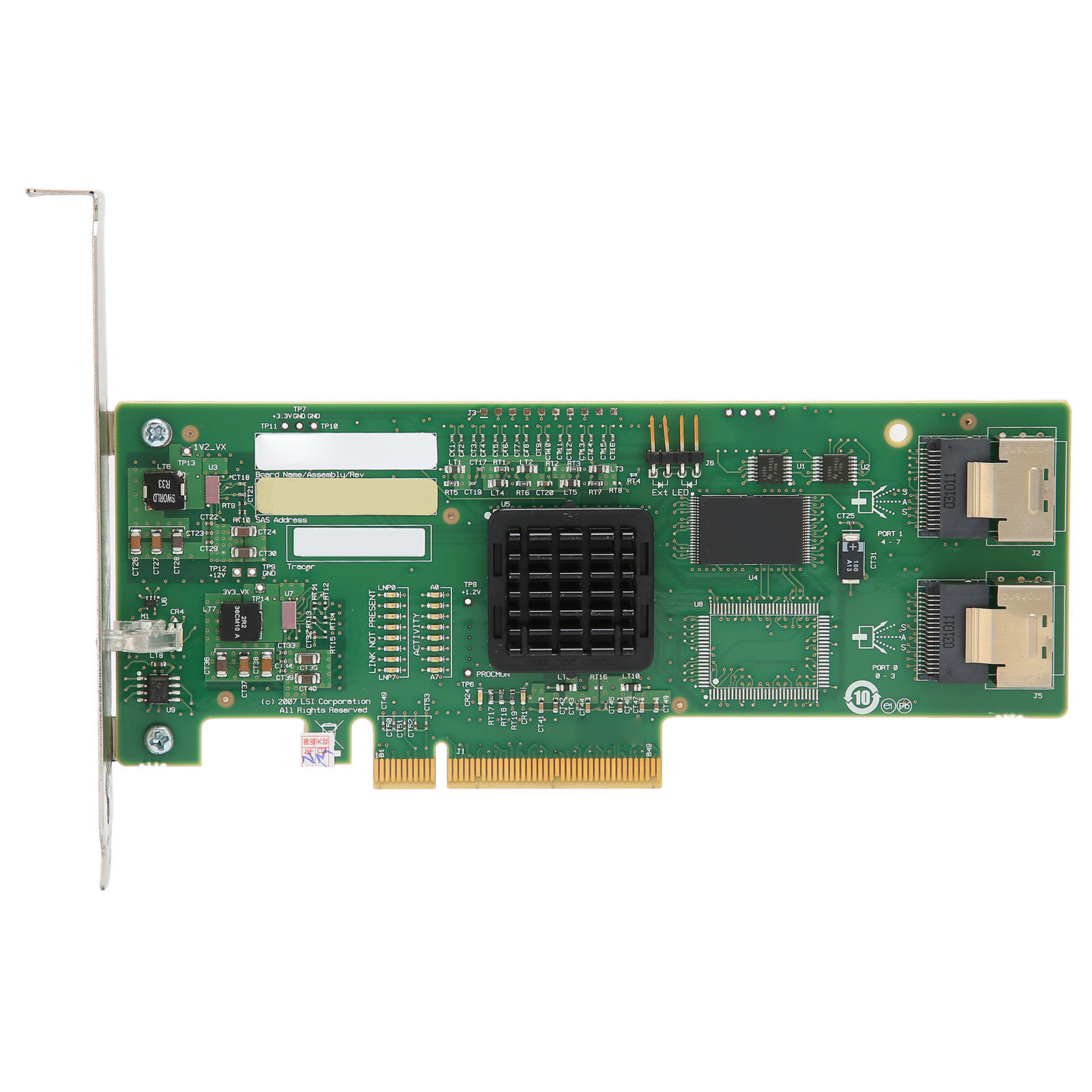 Серверный адаптер PCI-E X8 Gigabit Ethernet, 2 разъема SFF8087