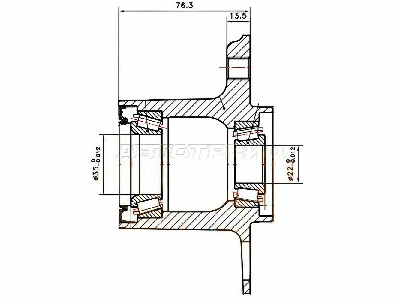 Ступица передняя для Мерседес E 200 BLUE Efficiency, CGI, 220, CDI, 250 BLUE Efficiency арт ST2043300625 SAT
