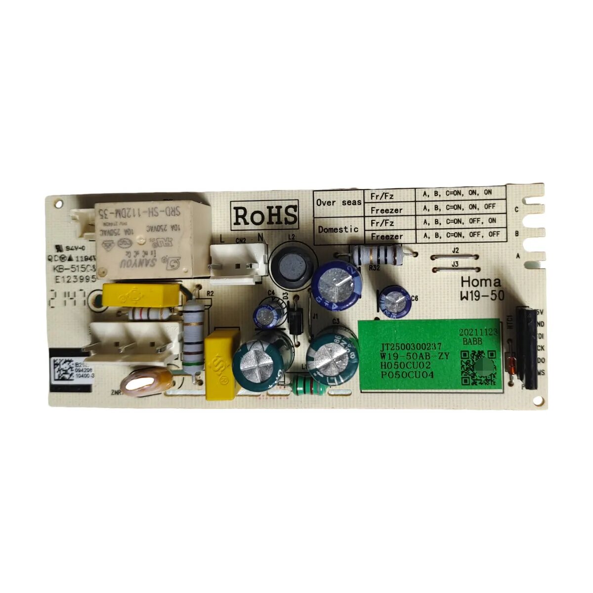 Новая плата управления холодильником Homa W19-50AB-ZY W19-50AB, детали холодильника