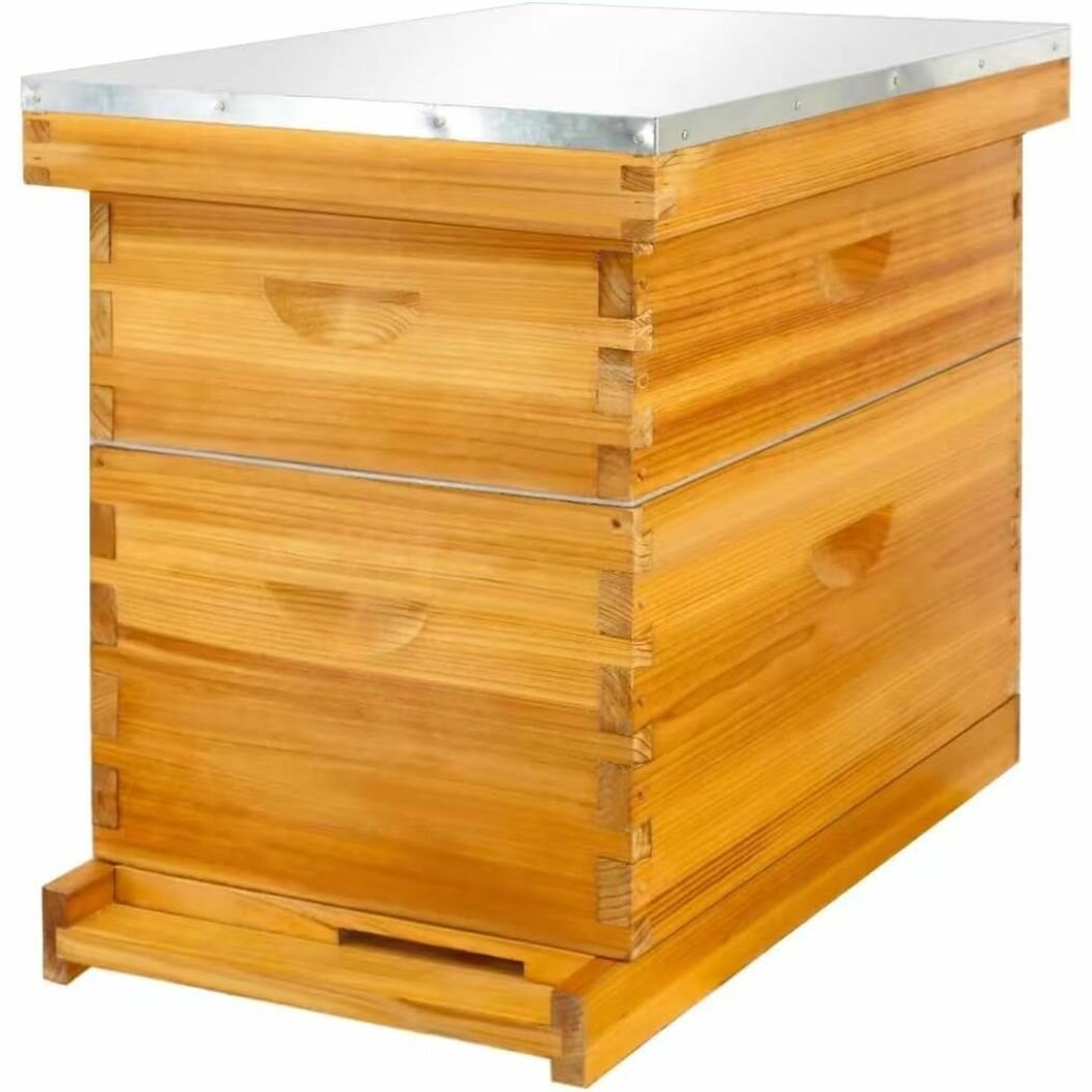 Кедровые ульи для меда - 100% пропитанный пчелиным воском полный стартовый комплект ульев для пчеловодов