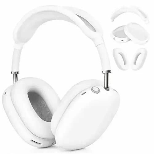 Подходит для наушников Airpods Max, силиконового чехла для аксессуаров Apple Airpods Max, белый