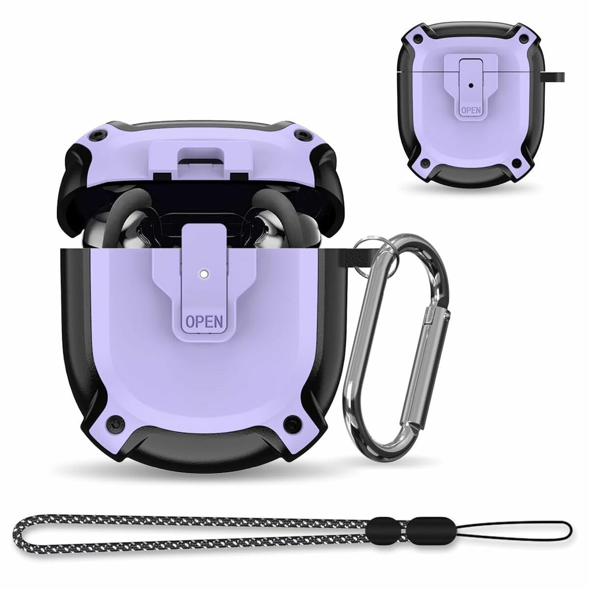Чехол с веревкой и крючком для Bose QuietComfort Earbuds II 2022 and Bose QuietComfort Ultra 2023